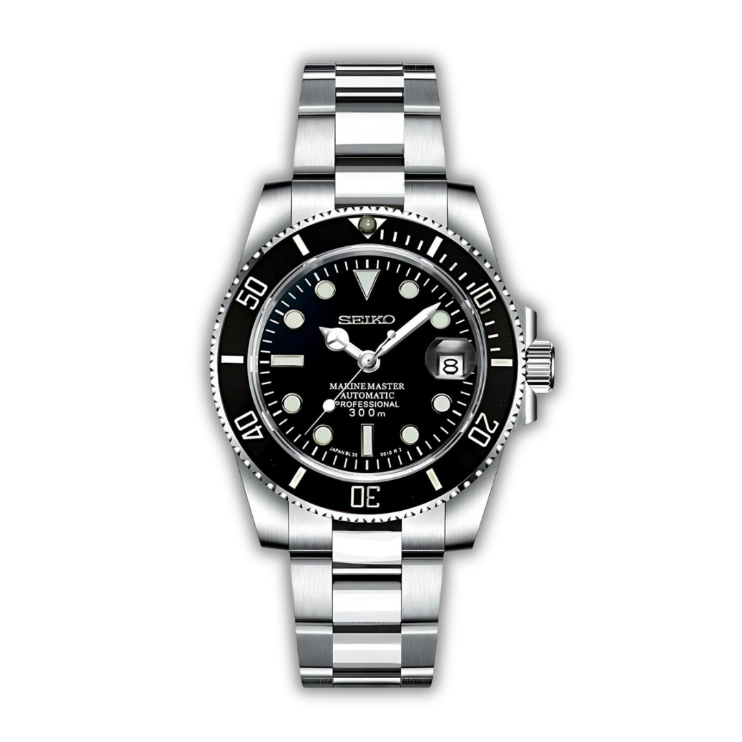 Seiko Mod Submariner Noir - Luxury Mods